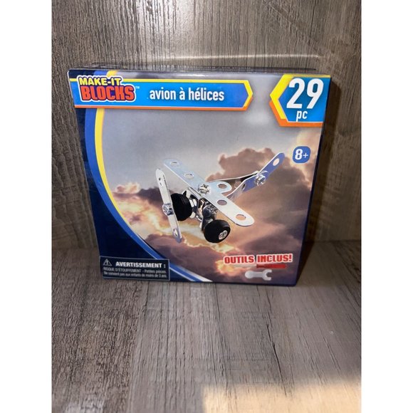 Toys | Makeit Blocks 29 Piece Propeller Plane Tools Included | Poshmark